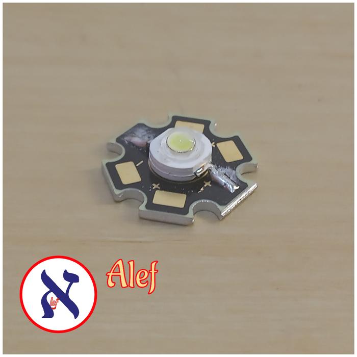 Jual led hpl 1 watt Putih include heatsink lampu 1 w 1w white - Kota ...