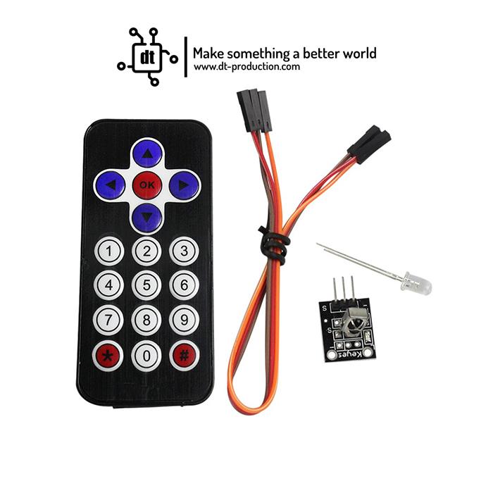 Jual HX1838 Infrared IR Wireless Remote Control Module Kit - Kota ...