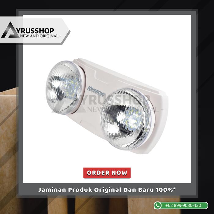 Jual Lampu Darurat Otomatis/Tempel Dinding/Krisbow/Emergency Lamp/Wall - Kota Surabaya ...