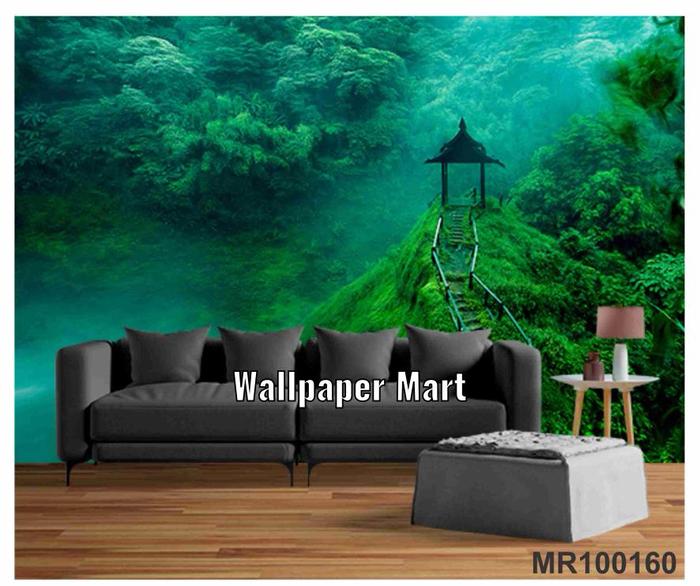 Jual PHOTOWALL MURAL DINDING WALLPAPER MURAL PEMANDANGAN GUNUNG HUTAN ...