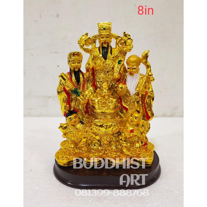 Jual Pajangan Dewa Fuloso Fu Lo Shou dewa rejeki / tiga dewa rejeki 8 ...
