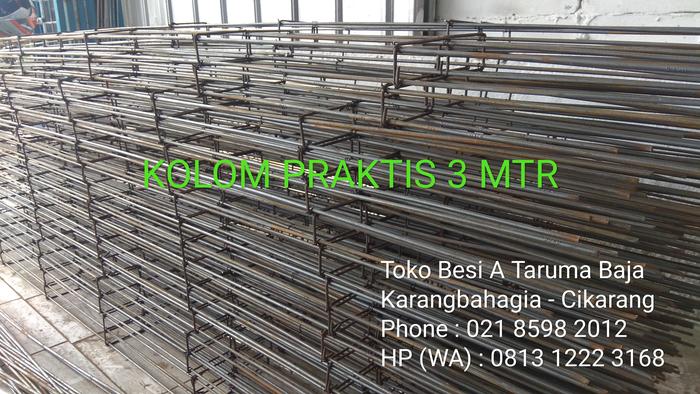 Jual Kolom Praktis 3 mtr, 4 x Ø 8 SNI TP280, R 7 x 12 Ø 5mm (Jarak 35 ...