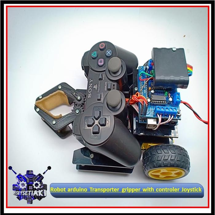 Jual Robot arduino Transporter gripper with controler Joystick wireless ...