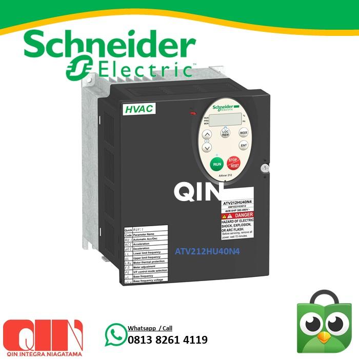 Jual Inverter Motor VSD schneider 3phase 3800 VAC 4kw 5HP ATV212HU40N4 ...