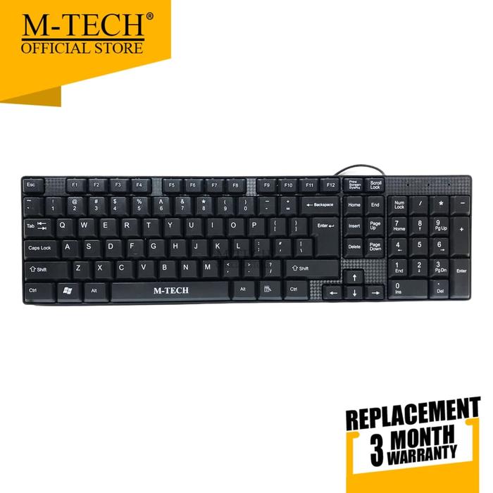 Jual M-tech Original Keyboard Usb Standar For Pc Laptop Android - Hitam ...