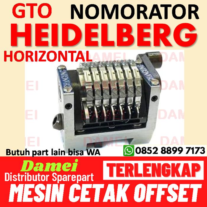 Jual Nomorator GTO Heidelberg Mesin Cetak Offset Print Numerator ...