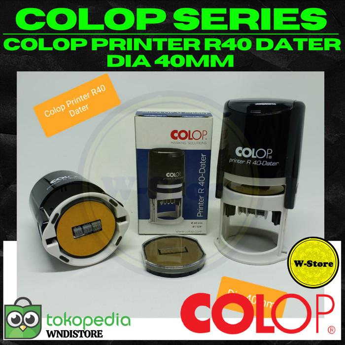 Jual Jasa Stempel Colop Printer R40 Dater / Colop Dater R40 - Dia 40mm ...