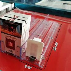 Jual Rak toko akrilik display rokok wadah rokok alfamart tempat rokok ...