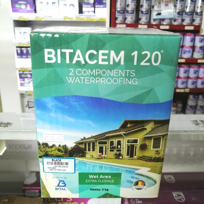 Jual BITACEM 120 water proofing pelapis anti bocor kolam 3kg - Kota ...