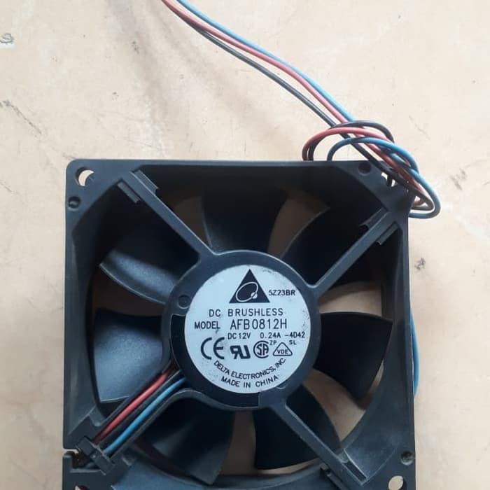 Jual Delta fan AFB0812H 8cm 12v kipas DC Brushless 3pin server panel ...