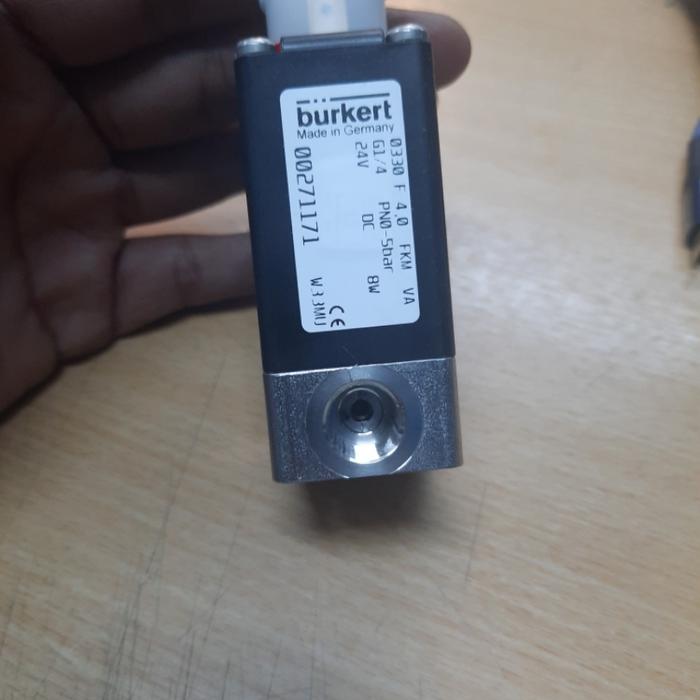 Jual SOLENOID VALVE BURKERT 0330 F 4.0 FKM VA G1/4" 24VDC - Jakarta ...