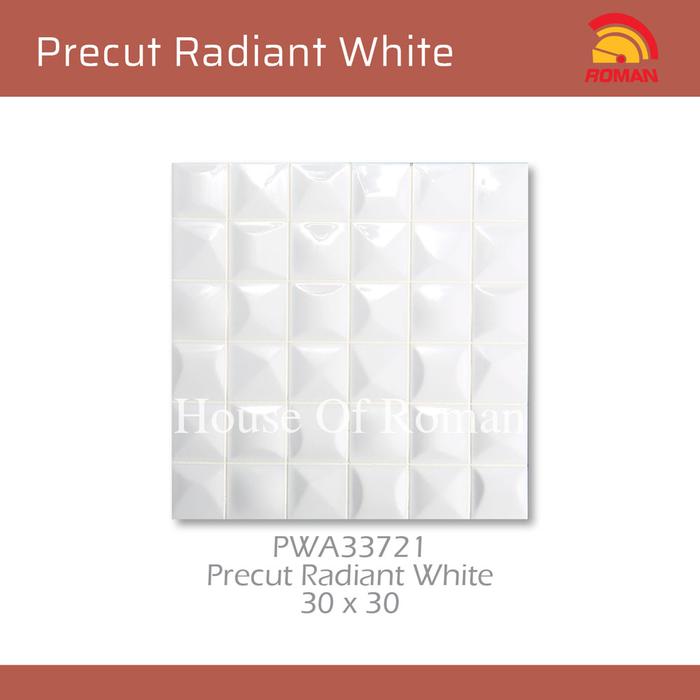 Jual ROMAN KERAMIK Pre Cut Radiant White 30x30 PWA33721 (House of Roman ...