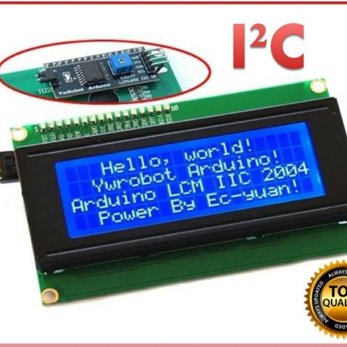 Jual LCD2004 LCD 2004 With I2C LCD Backpack Blue - White Biru Putih ...