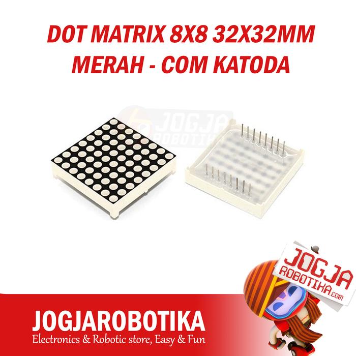 Jual Display Dot Matrix 8x8 32x32mm Merah Common Katoda - Kab. Sleman ...