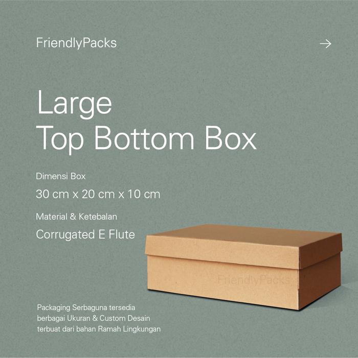 Promo Large Top Bottom Shoes Box Packaging Corrugated / Kotak Sepatu ...