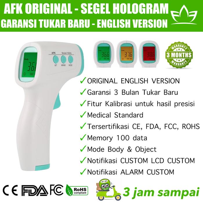 Jual Thermometer Infrared ORIGINAL Termo gun Termometer Suhu Tubuh ...