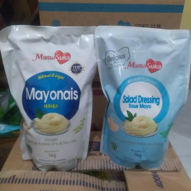 Jual MAMASUKA mayonaise 1kg salad dressing mayonaise mayones - MAYO ...