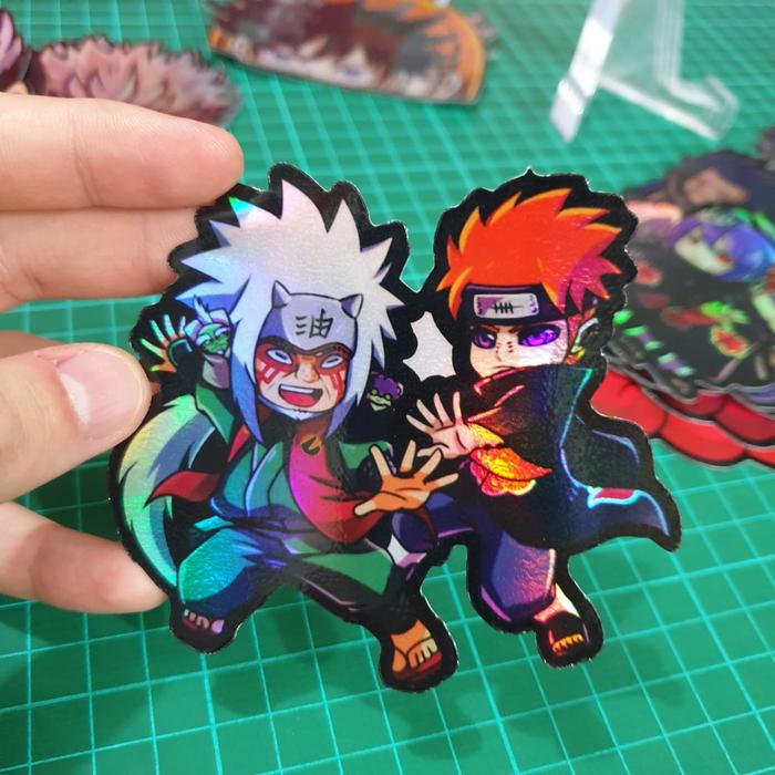 Jual Sticker Hologram Anime - PSH227 - Besar - Naruto - Akatsuki ...