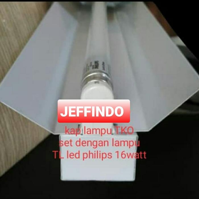 Jual Kap Lampu TKO set 1x36/1x16watt housing+ neon TL philips Led ...