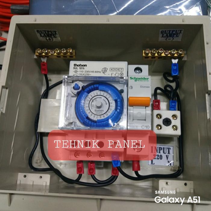 Jual Panel Timer Theben/Panel Otomatis Lampu/ Panel Lampu Timer 24jam ...