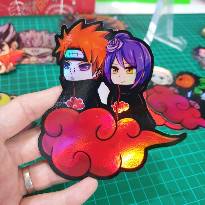 Jual Sticker Hologram Anime - PSH222- Besar - Naruto - Akatsuki ...