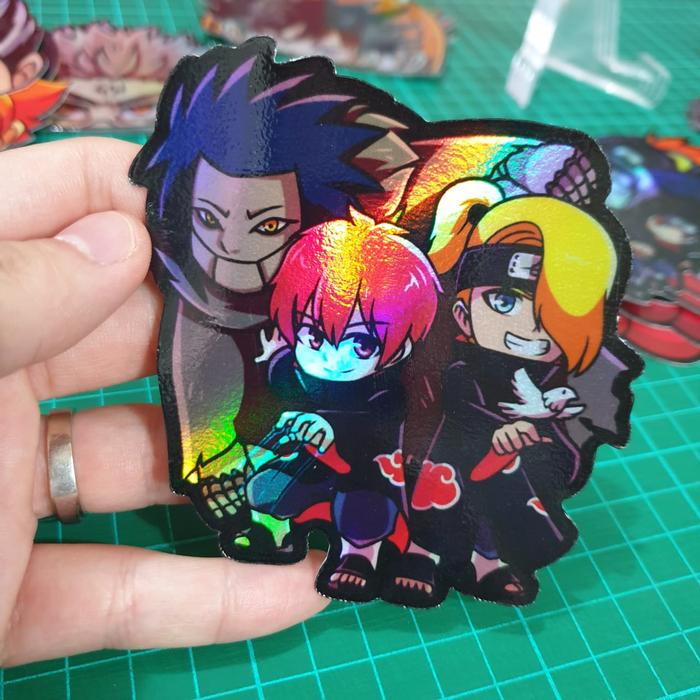 Jual Sticker Hologram Anime - PSH226 - Besar - Naruto - Akatsuki ...