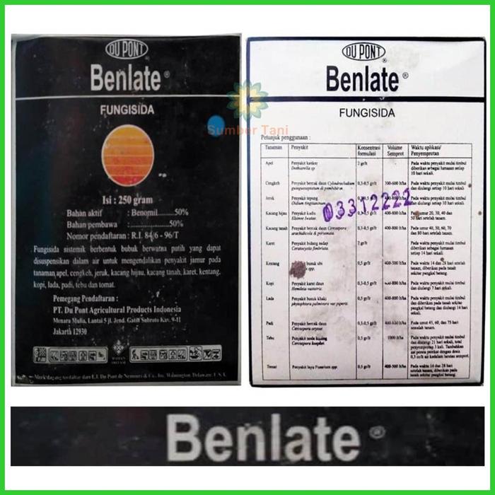 Jual Obat Pertanian Pembasmi Jamur Fungisida BENLATE - 250 gram - Kab ...