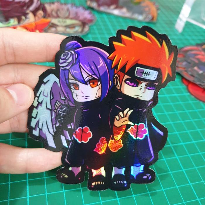Jual Sticker Hologram Anime - PSH229 - Besar - Naruto - Akatsuki ...