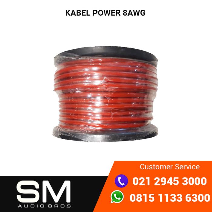 Jual Kabel Power / Kabel Ground / Kabel Setrum 8 Awg - Merah - Jakarta ...