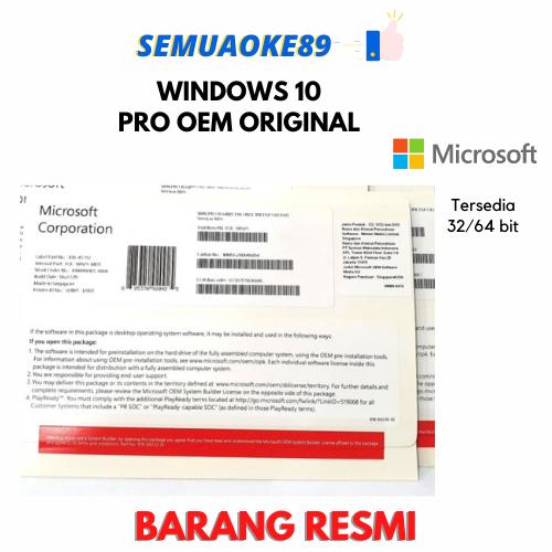 Jual Windows 10 pro oem original dan resmi - Jakarta Pusat - JAYA ...