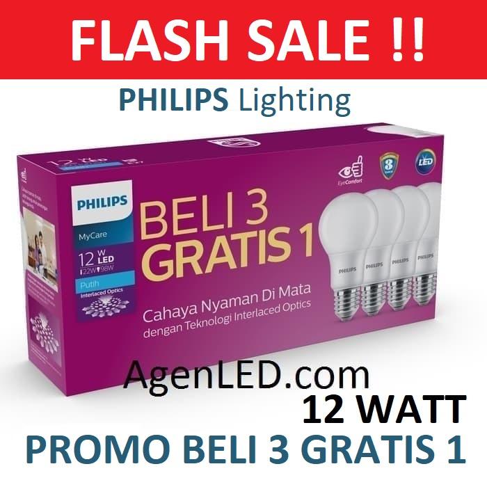 Jual PHILIPS Lampu LED 12W Bohlam 12 w watt PUTIH Bulb philip 12watt ...