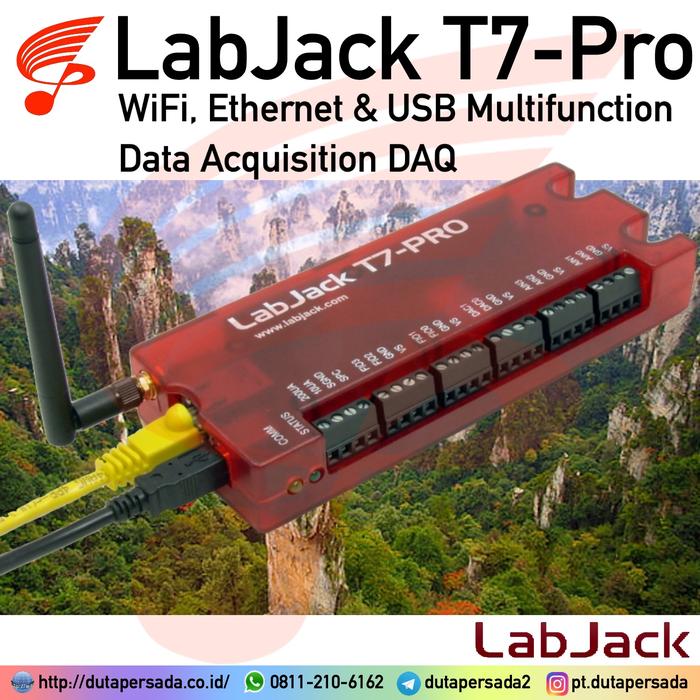 Jual Labjack T7-pro Wifi, Ethernet & Usb Multifunction Data Acquisition ...