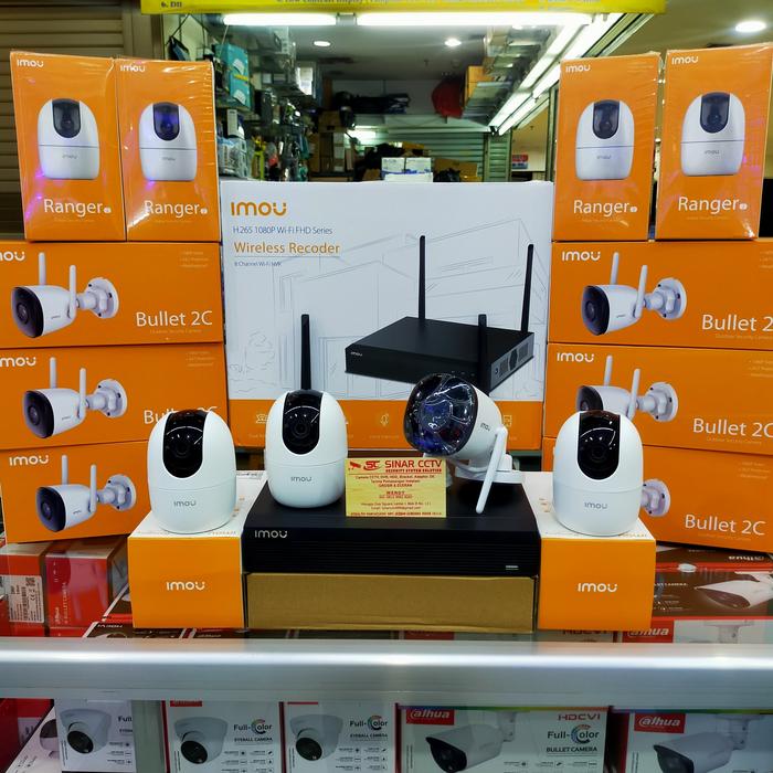 Jual paket cctv wireless imou dahua 4ch 1imou outdoor 1imou indoor ...