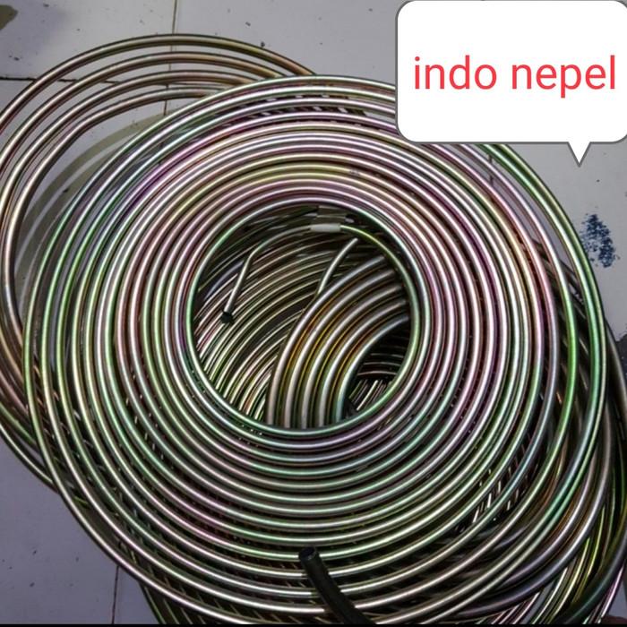Jual ledeng pipa besi ROLL 3/16 5 mm selang rem angin oli - Jakarta ...