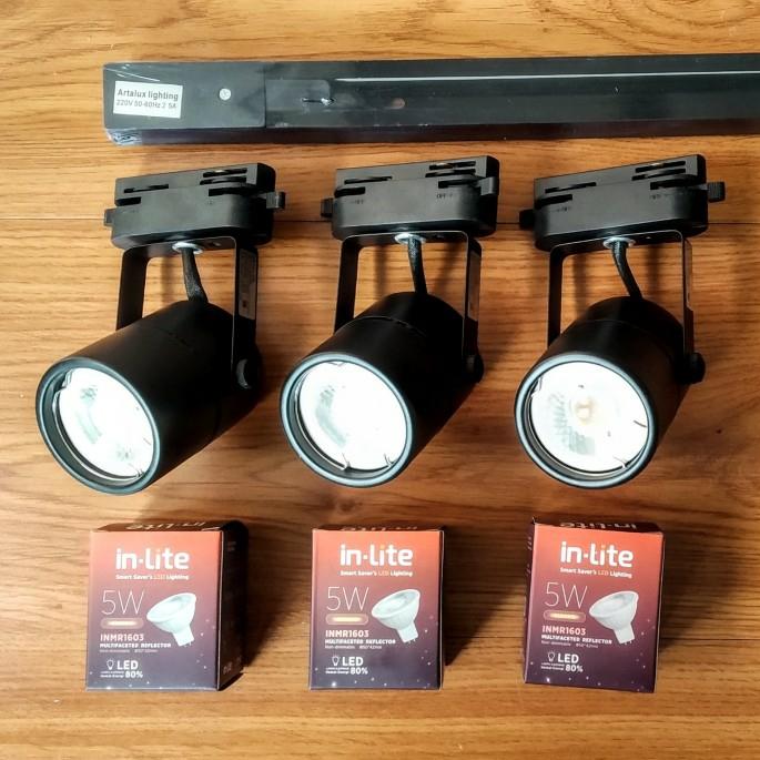 Jual track light lampu rel murah artalux sorot LED INLITE 5W berikut ...