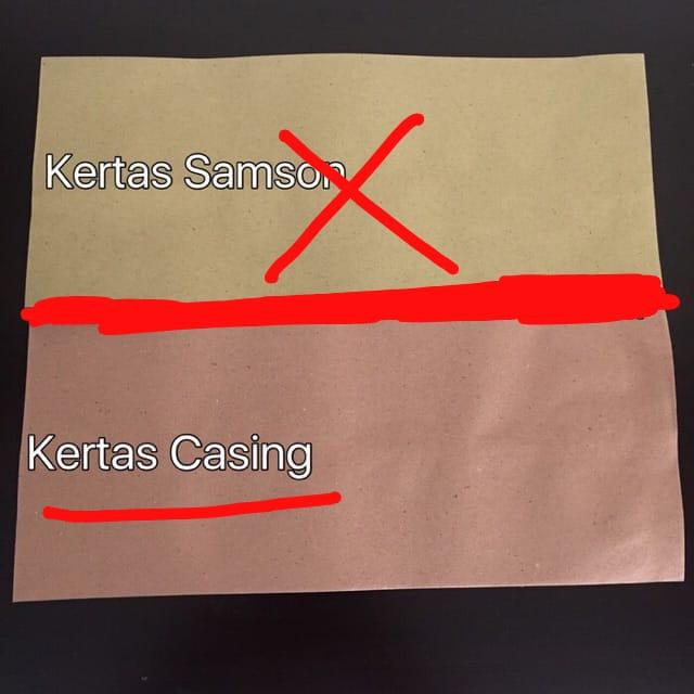 Jual kertas casing/70gram/casing sampul buku/ukuran 65x100/casing ...