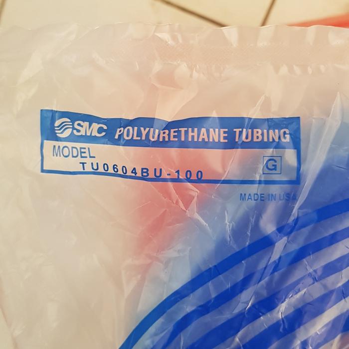 Jual 6MM X 4MM SMC TU0604BU SELANG POLYURETHANE PU HOSE TUBING BIRU 6x4MM - ECERAN 1 METER ...