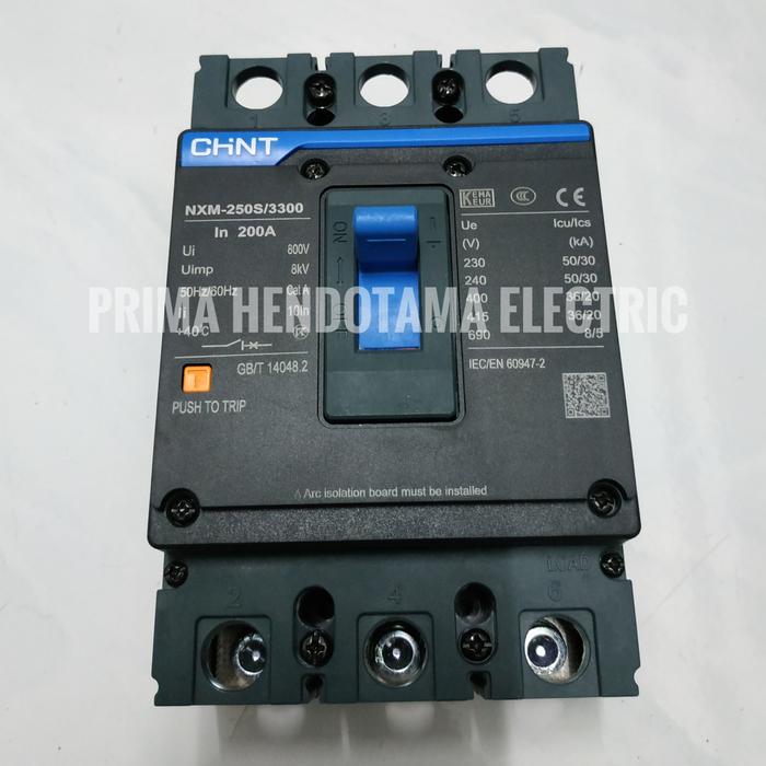 Jual MCCB CHINT 200A/3P NXM-250S/3300 | Breaker CHINT 200A 3 Pole - Kota Medan - Prima Hendotama ...