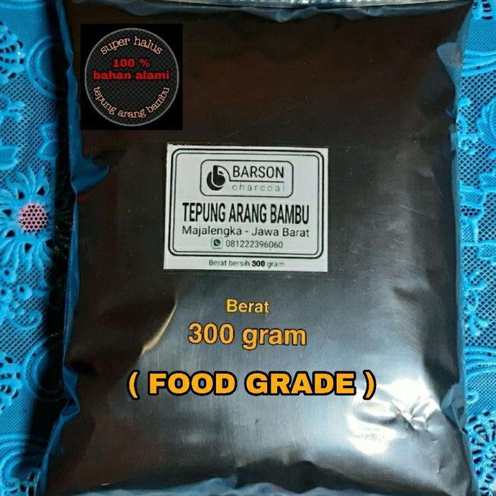 Jual Black Charcoal powder BAMBU 300 Gram Tepung arang BAMBU (FOOD ...