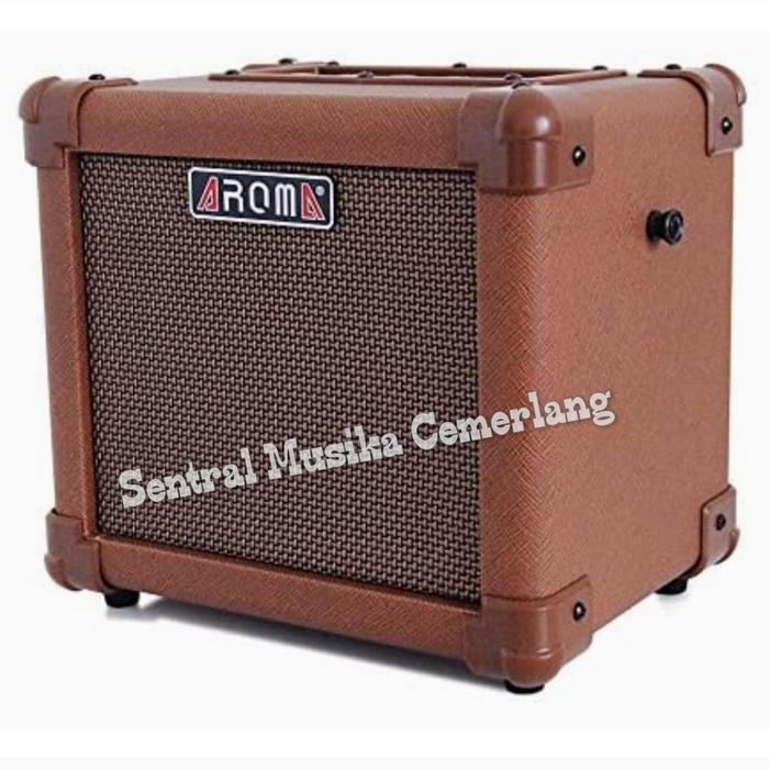 Jual Amplifier Speaker Ampli Gitar Akustik AROMA AG-10A with Input Mic - Jakarta Utara - Sentral ...