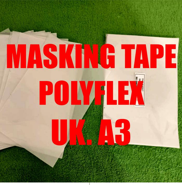Jual STICKER MASKING TAPE POLYFLEX KOREA PRINTABLE TRANSFER PAPER A3 ...