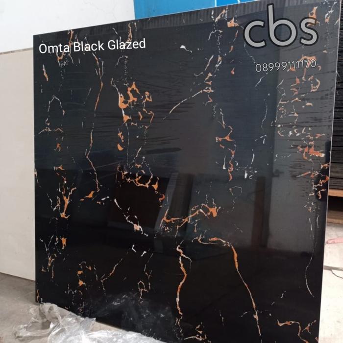 Jual Granit lantai 60x60 hitam corak mas glazed polished - Kab. Bogor ...