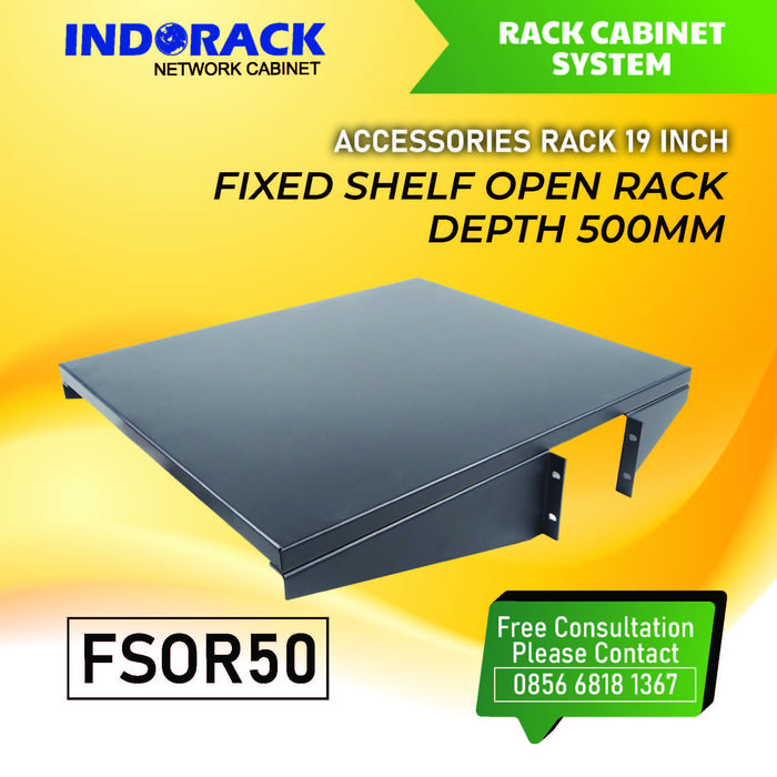 Jual Fixed Shelf Open Rack Flat Ambalan Tatakan Rak Server D. 500mm ...