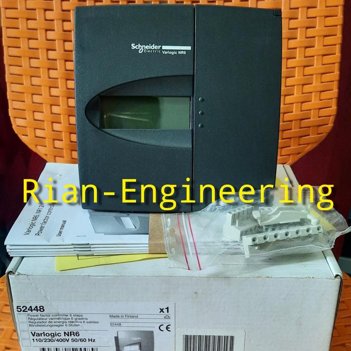 Jual Regulator Capacitor PFR Varlogic NR6 6 step Schneider Original NEW ...