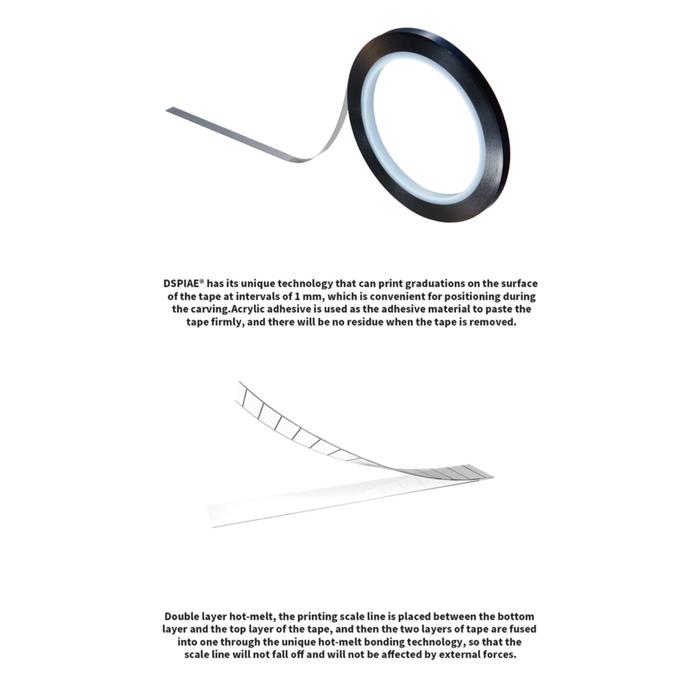 Jual Dspiae Carving Guide 2mm Panel Line Tape Dymo Tape Scribing Tape ...