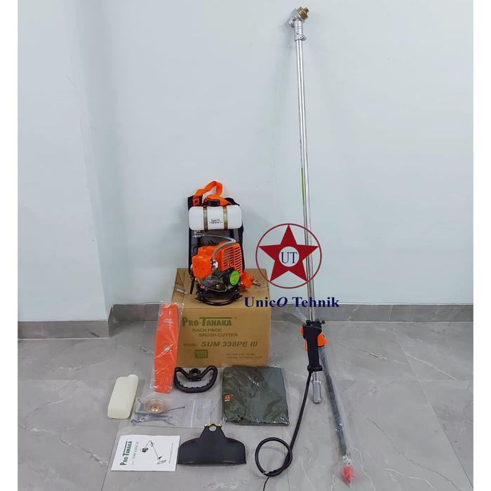 Jual Mesin potong rumput gendong TANAKA PRO 338 PE III brush cutter 2 ...