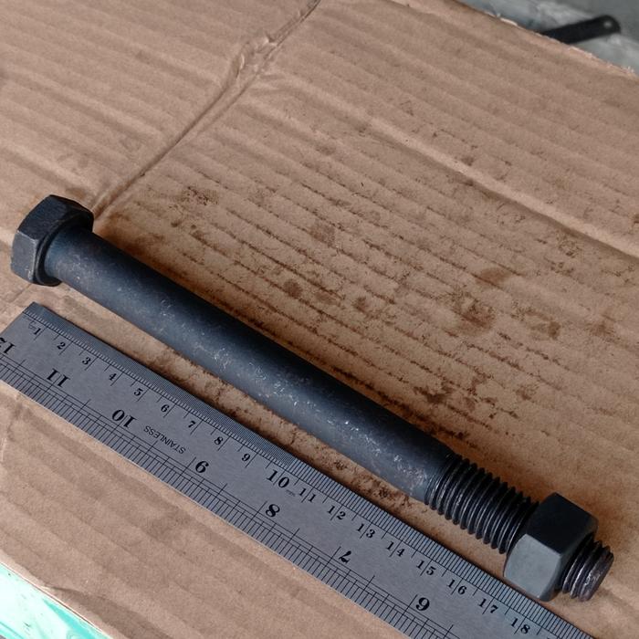 Jual BAUT BAJA M18 X 190 / BAUT MUR HTB 8.8 M18X190 KUNCI 27 GRADE 8.8 ...