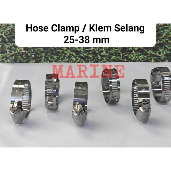 Jual KLEM SELANG / PENGIKAT BESI STAINLESS STEEL 304.25-38mm - Jakarta ...