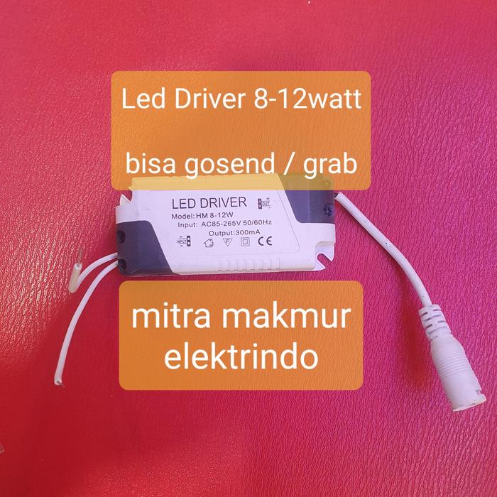 Jual Led Driver 8-12W 300ma / Ballast / Trafo Led 8 Watt / Trafo led ...