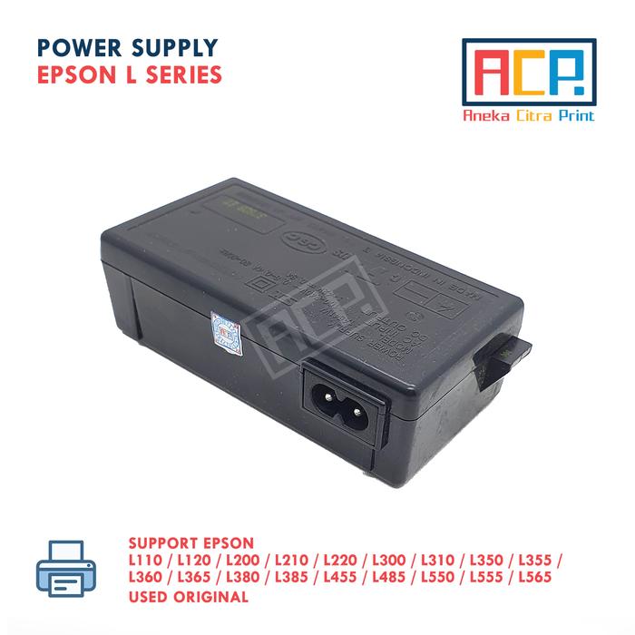 Promo Power Supply Adaptor Epson L120 L210 L300 L310 L350 L360 - Used ...